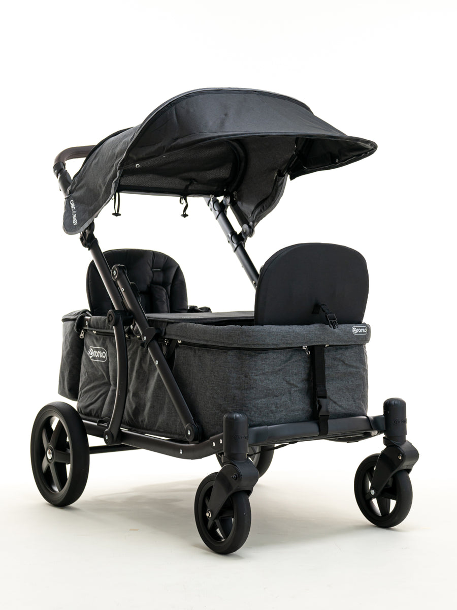 Pronto One Stroller - City Black with black frame - Starter package ...