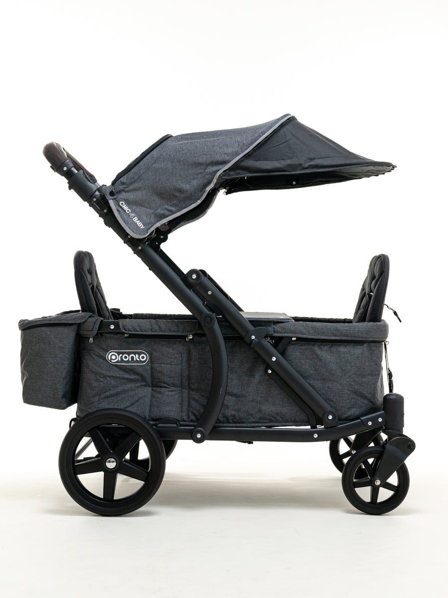 Pronto One Stroller - City Black with black frame - Starter package ...